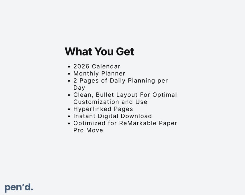 Daily Planner for Remarkable Paper Pro Move Tablets - Etsy