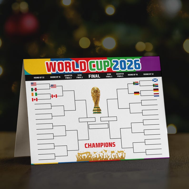 2026 Fifa World Cup Wall Chart Digital Download Fifa World Cup 2026