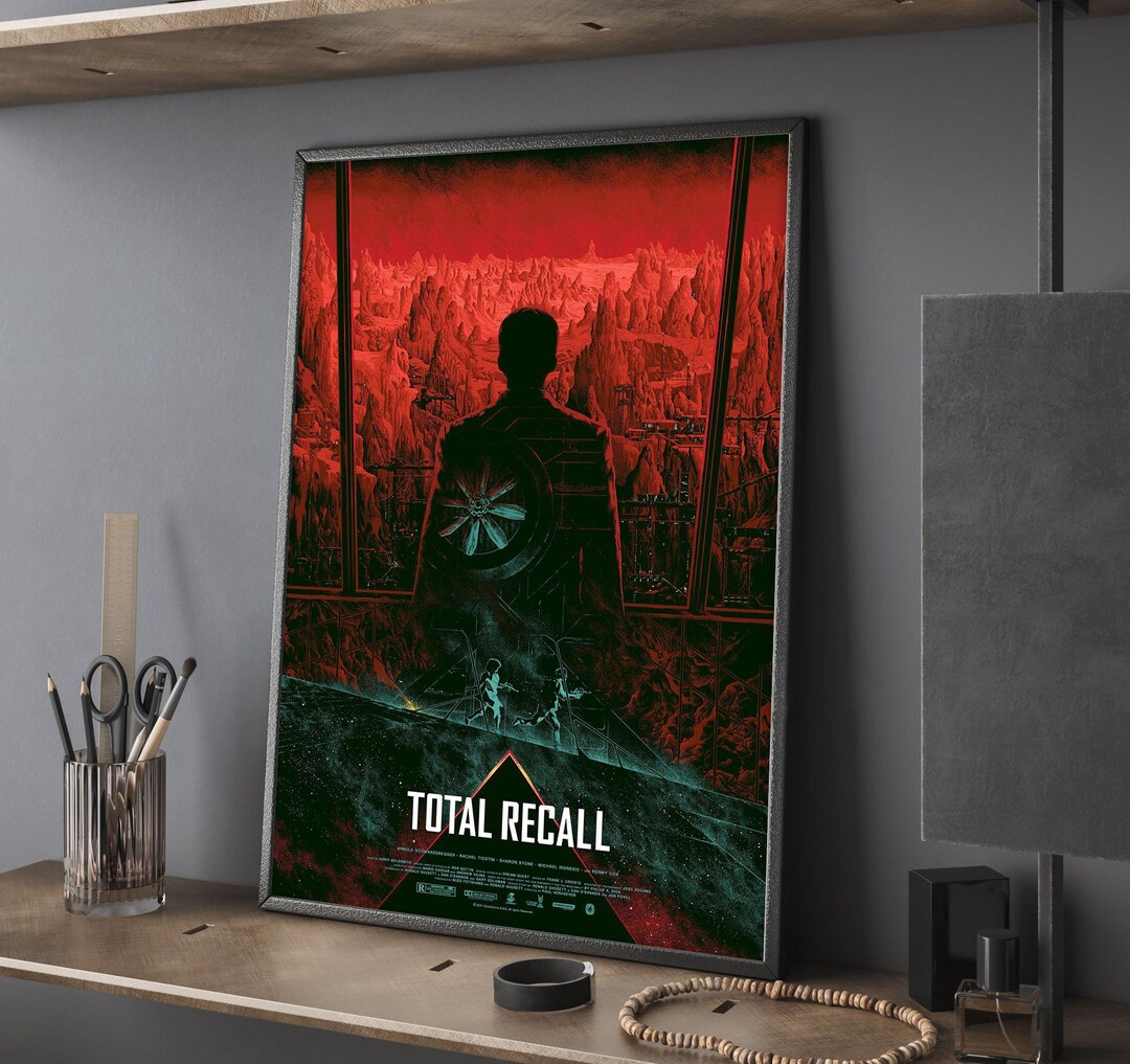 Total Recall Movie Poster, High Quality Canvas Prints, Wall Art, Home ...