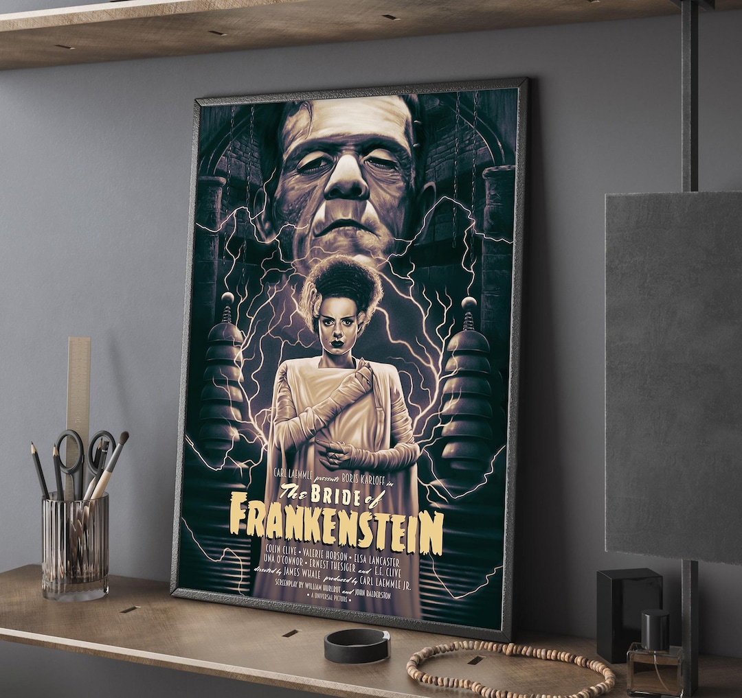 The Bride of Frankenstein Movie Poster, High Quality Canvas Prints ...