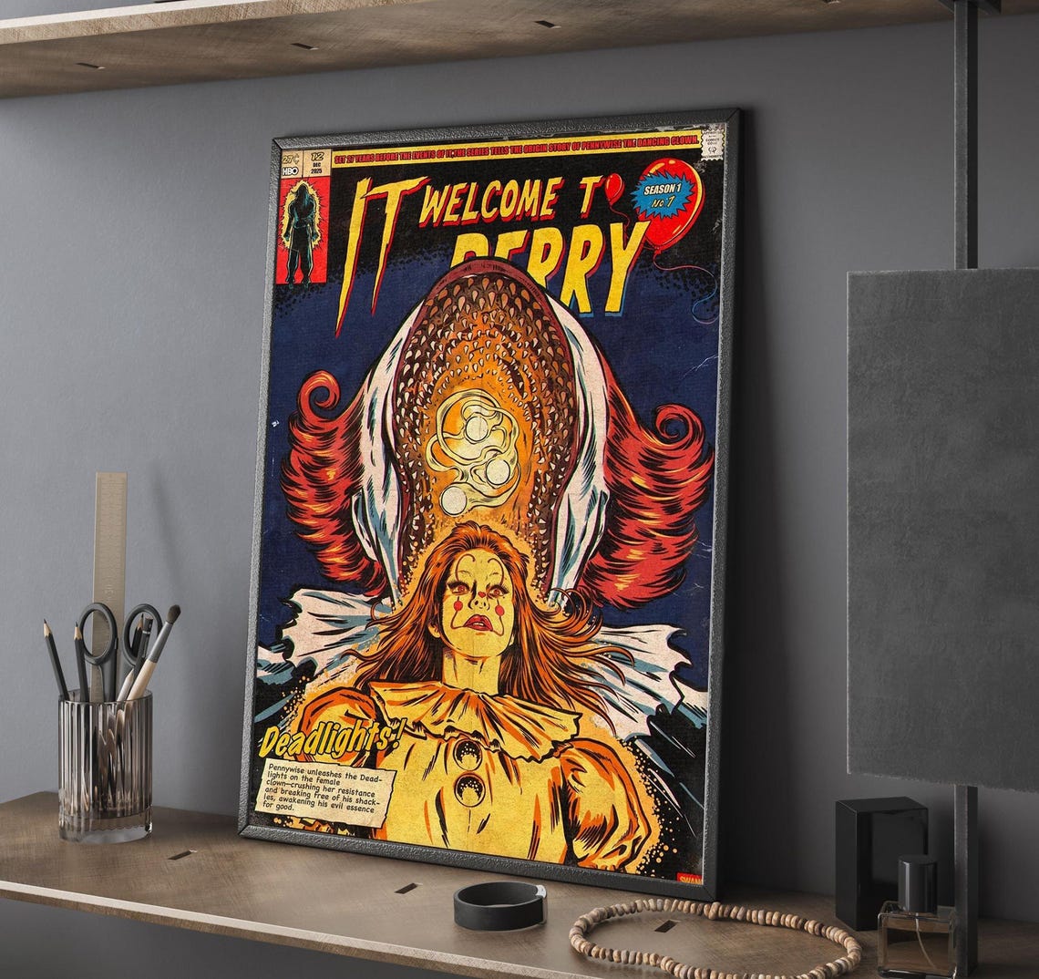 IT Welcome to Derry Movie Poster, Canvas Prints, Wall Art, Home Decor ...