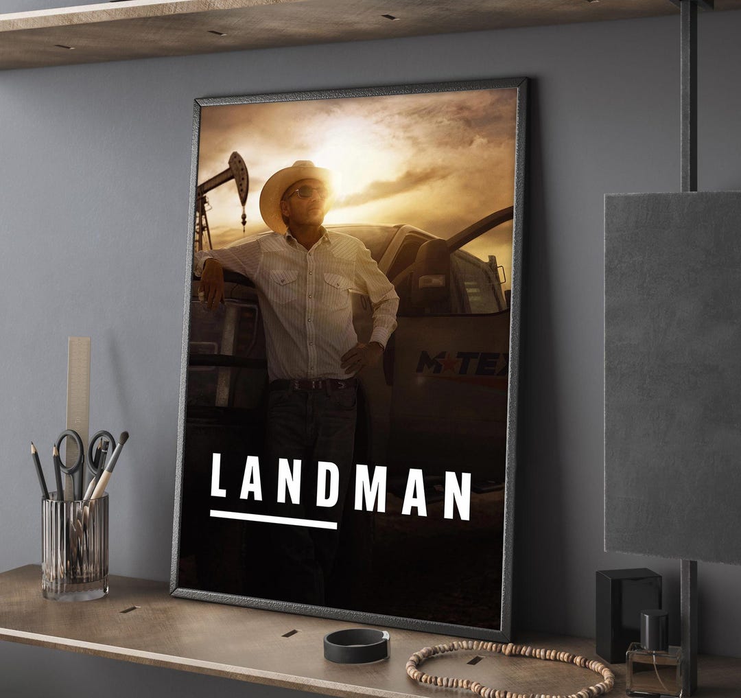 Landman Movie Poster, High Quality Canvas Prints, Wall Art, Home Decor ...