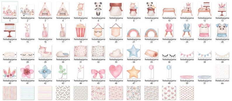 Sleepover Party Clipart, Watercolor Slumber Party PNG, Pajama Party ...