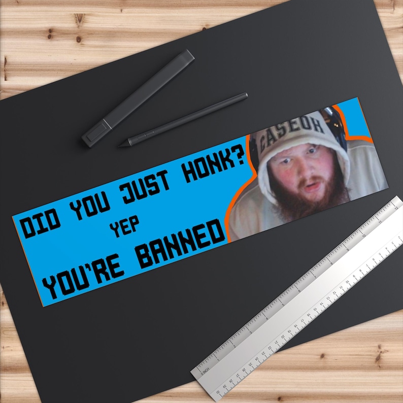 CASEOH You're BANNED Bumper Sticker - Etsy