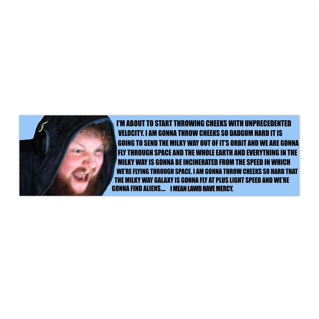 CASEOH THROWING CHEEKS Rant Bumper Sticker - Etsy