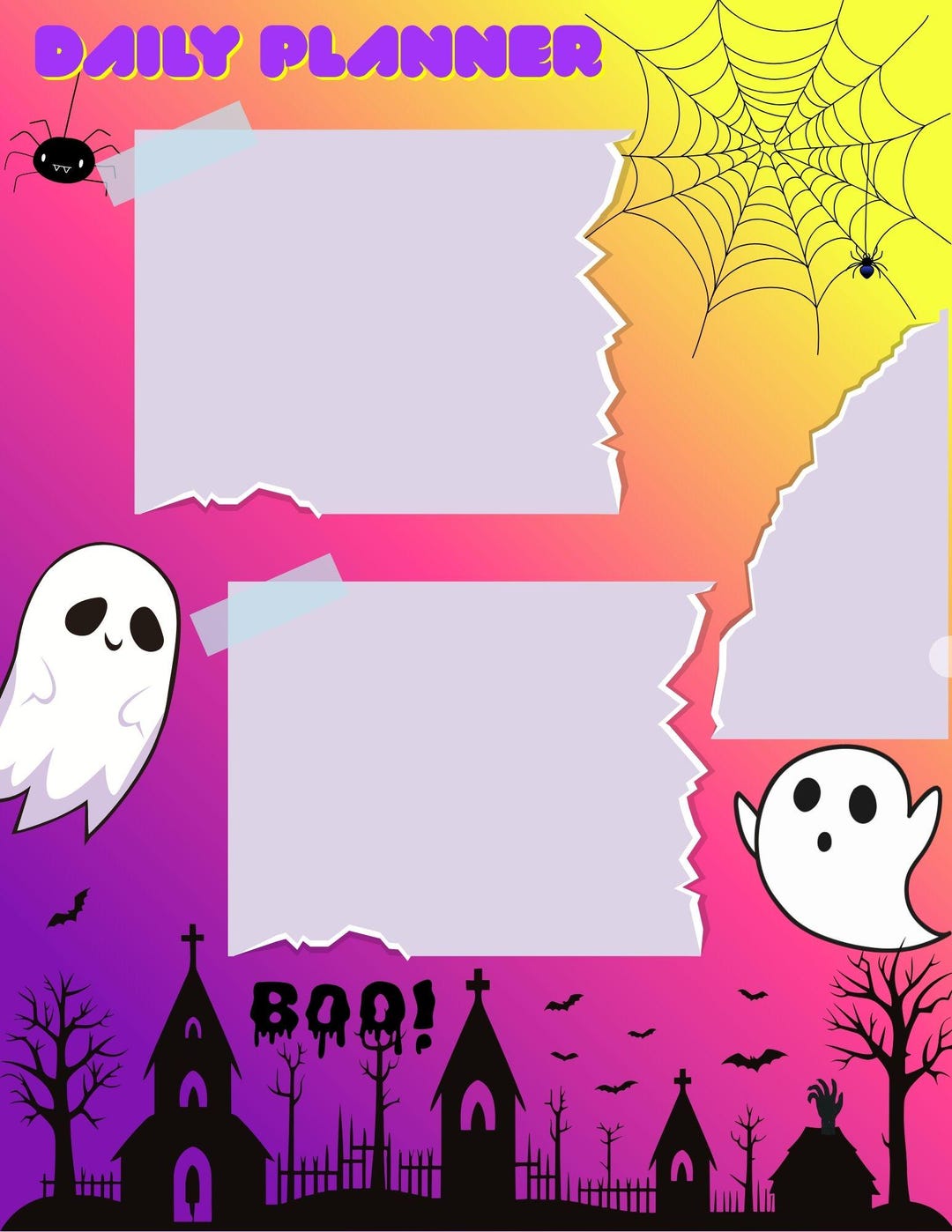 Halloween Daily Planner | Digital Download | Spooky Planner for October ...