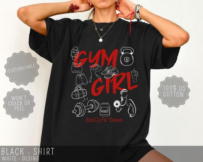 Custom Funny Gym Girl Shirt, Gym Workout Meme Tee, Retro Fitness,coach ...