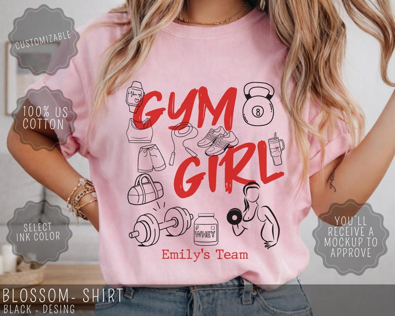 Custom Funny Gym Girl Shirt, Gym Workout Meme Tee, Retro Fitness,coach ...