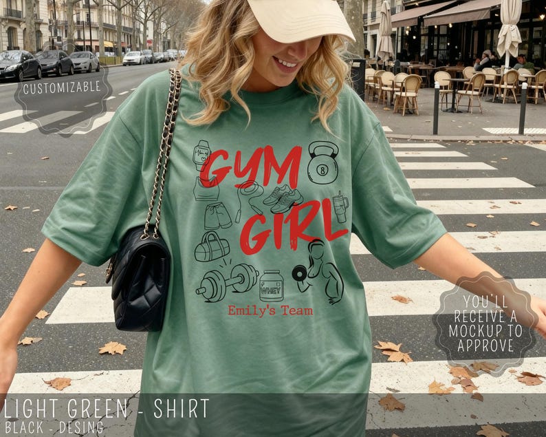 Custom Funny Gym Girl Shirt, Gym Workout Meme Tee, Retro Fitness,coach ...