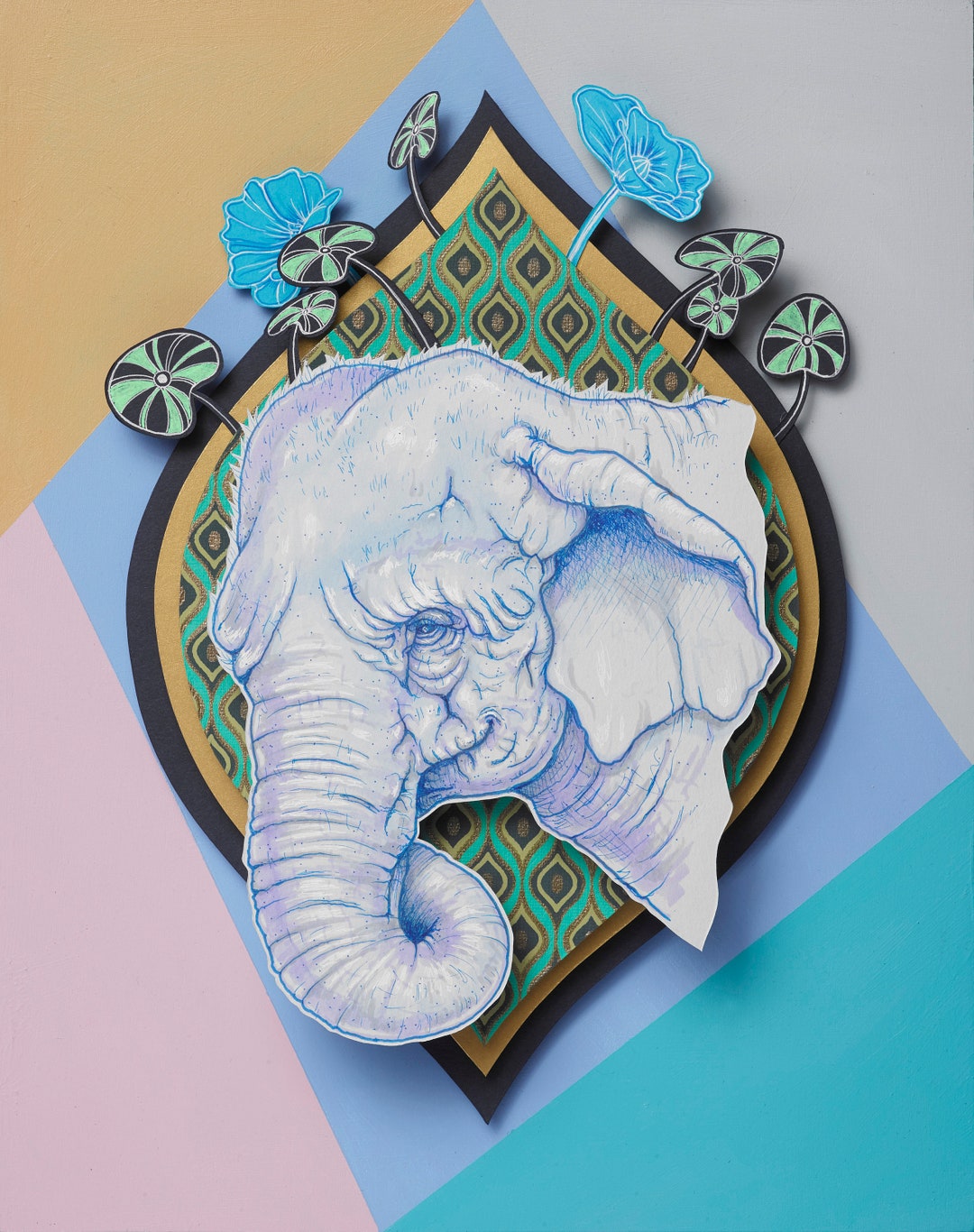 Snorky - the Elephant 11x14" Hand Signed, High Quality Card Stock Pop ...