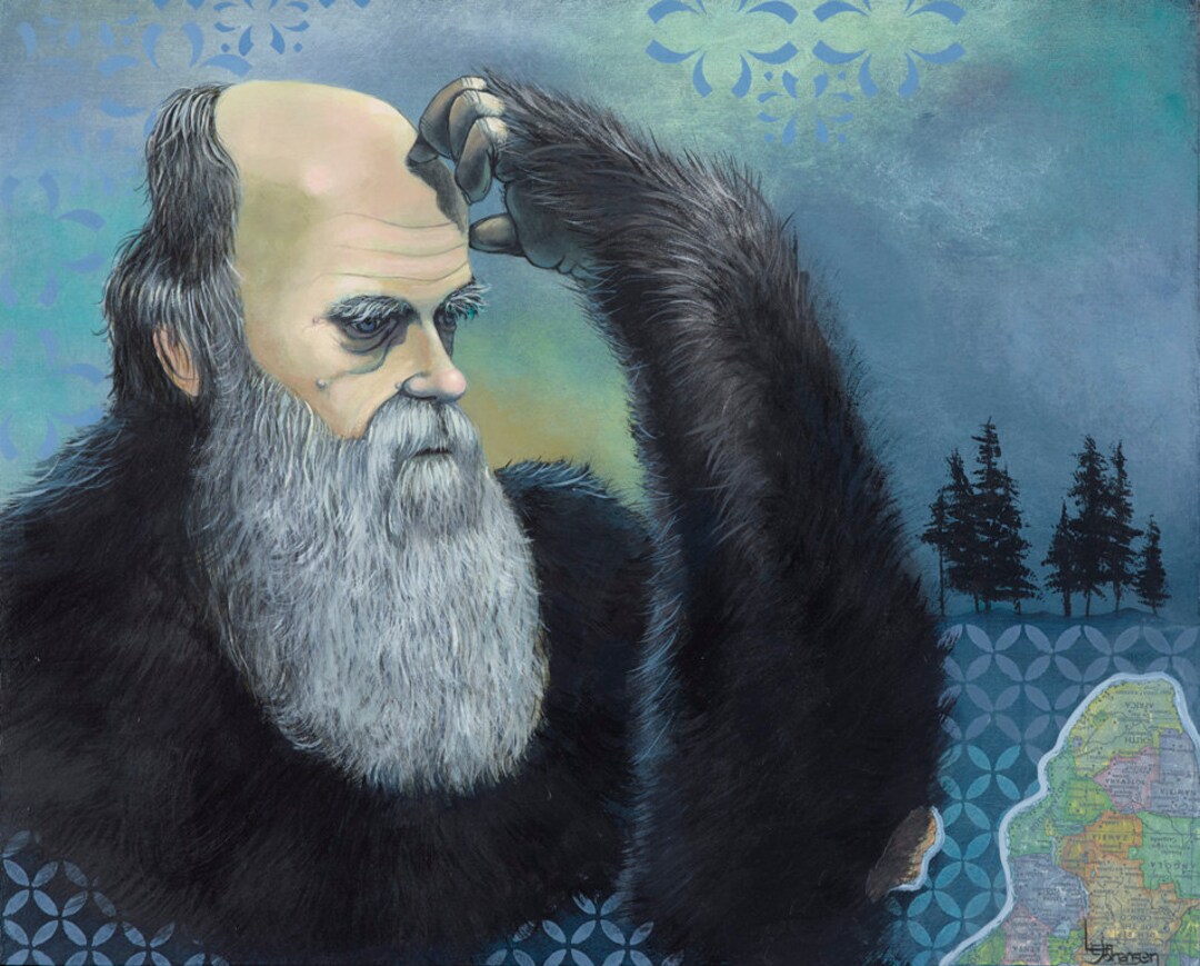 The Evolution of Thought (darwin) - Limited Edition Fine Art Print ...