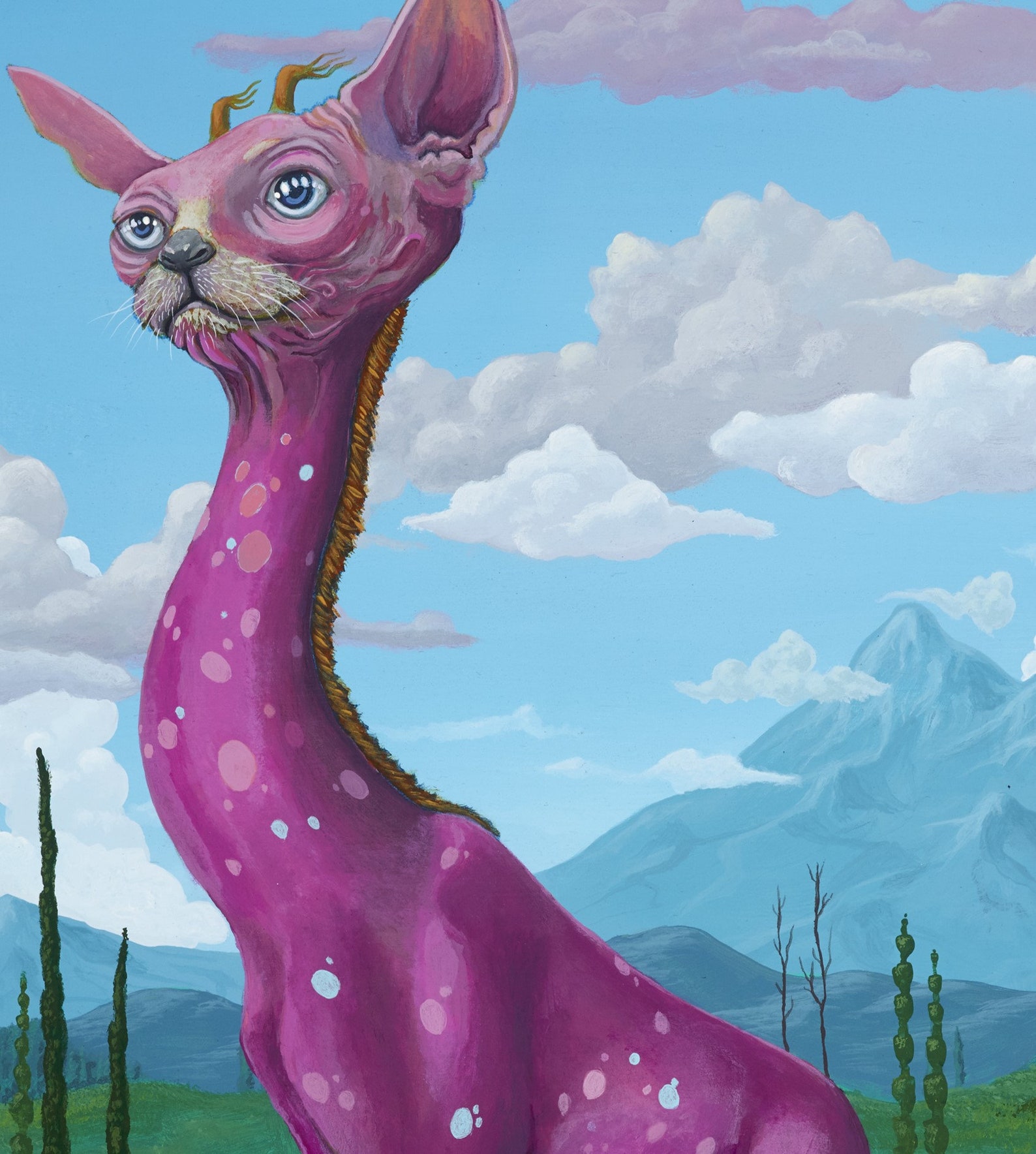 Sphynx-giraffe Limited Edition GICLEE Reproduction, Pop Surrealism ...