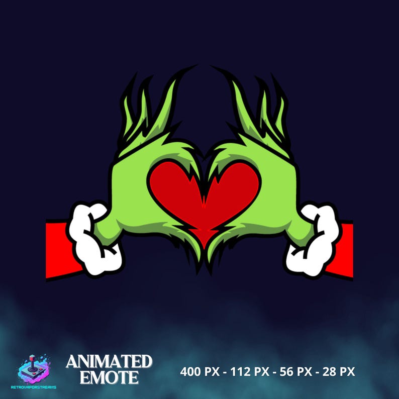 Animated Hands Grinchmas Green Christmas Monster for Twitch & Discord ...