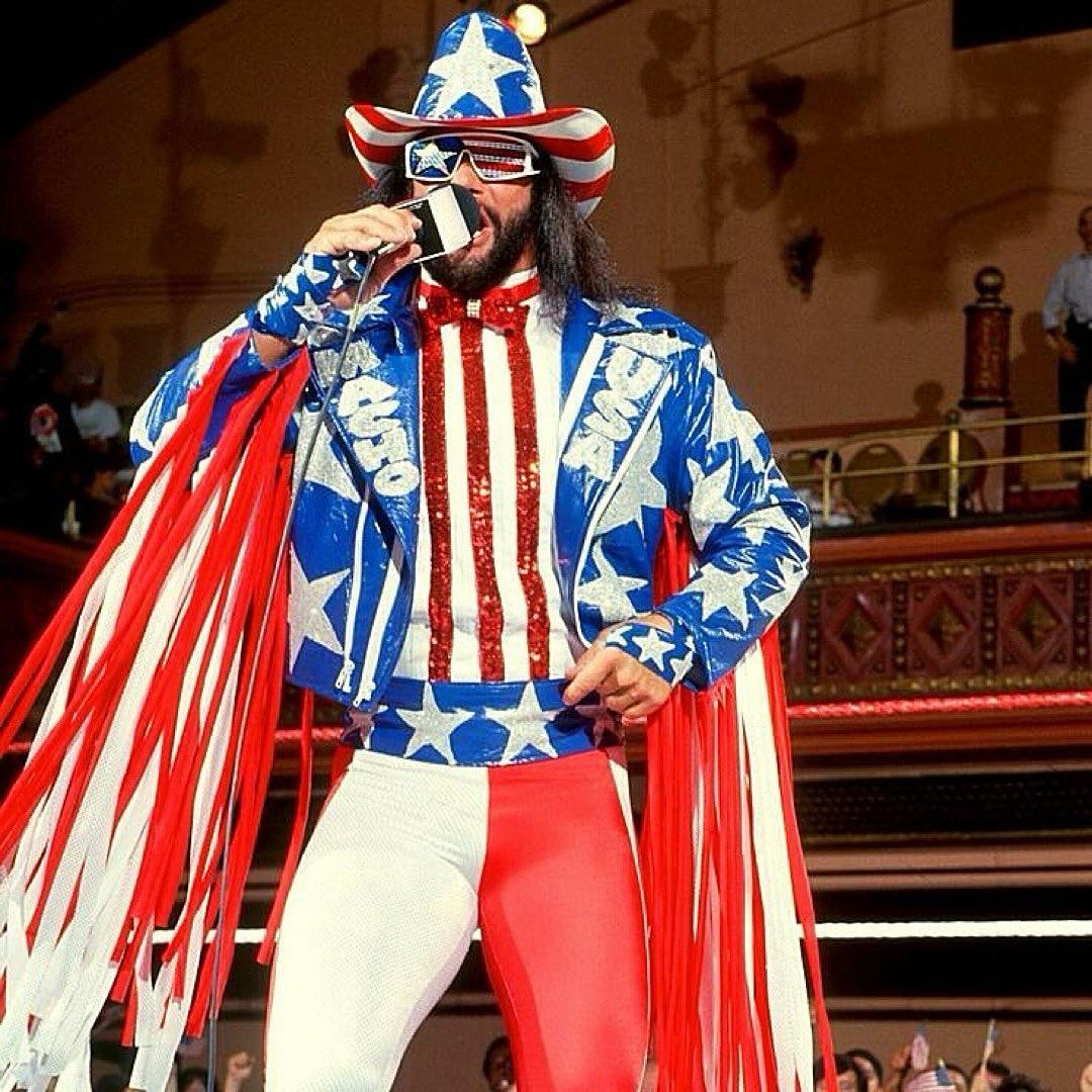 Inspired by WWE Macho Man Randy Savage Leather Cosplay Biker Jacket USA ...