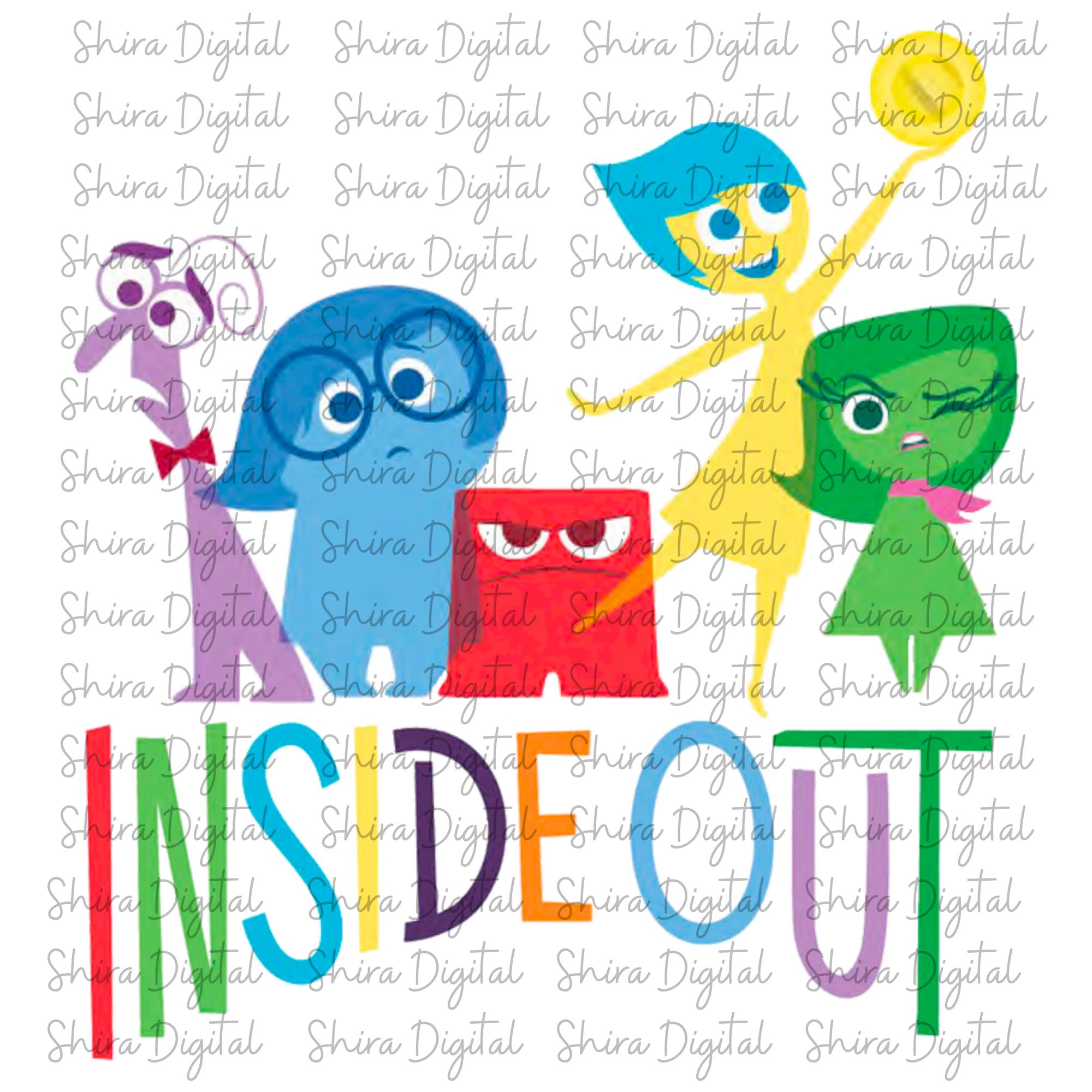 Inside Out 2 PNG: Emotions - Joy, Sadness, Anger, Anxiety (digital ...
