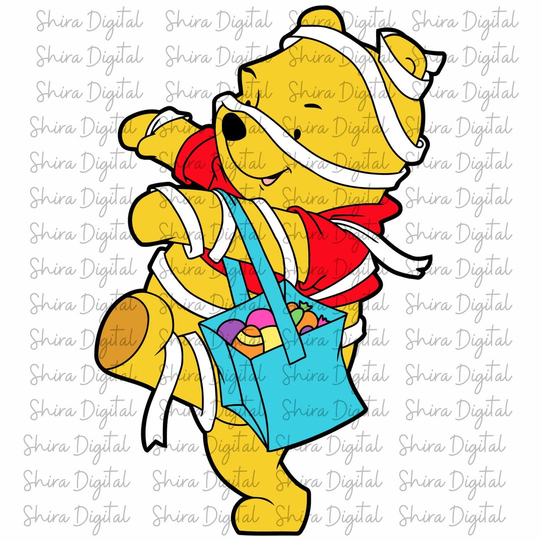 Winnie the Pooh Mummy, Disney Halloween PNG (digital Download) - Etsy ...