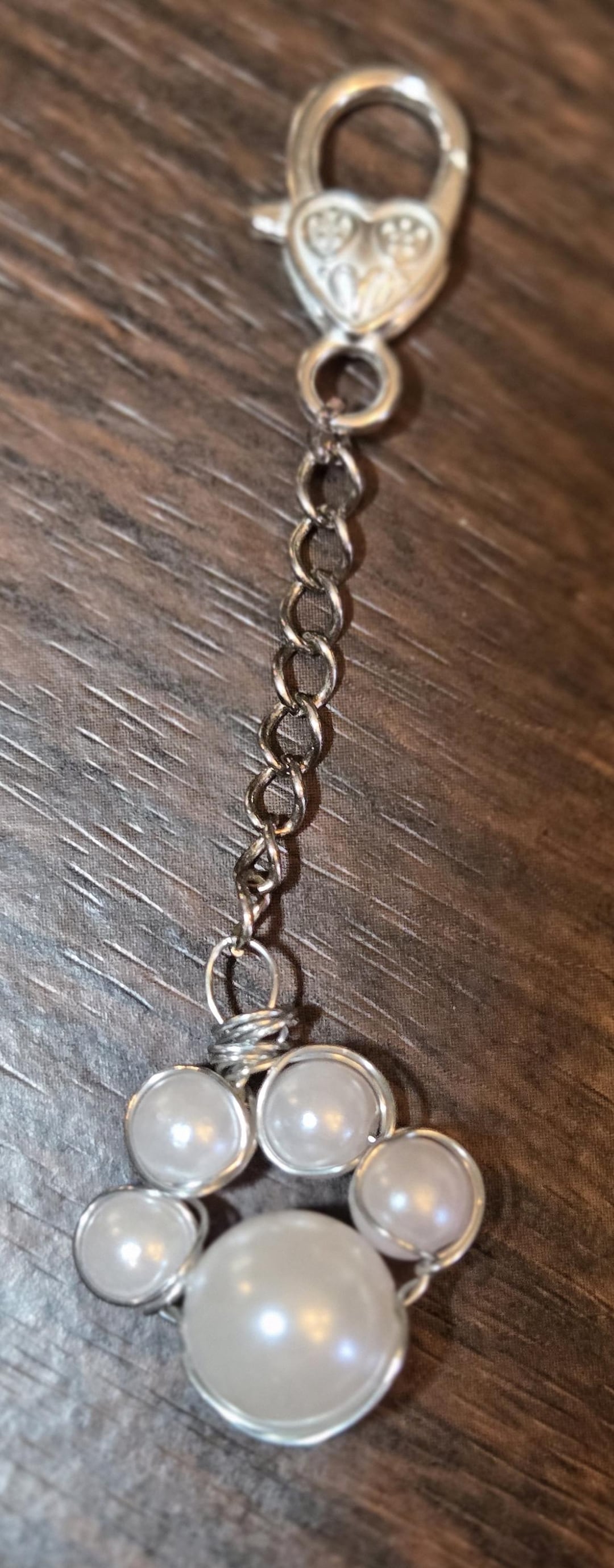Pearl Paw Purse Bling Charm Handmade Bag Accessory - Etsy