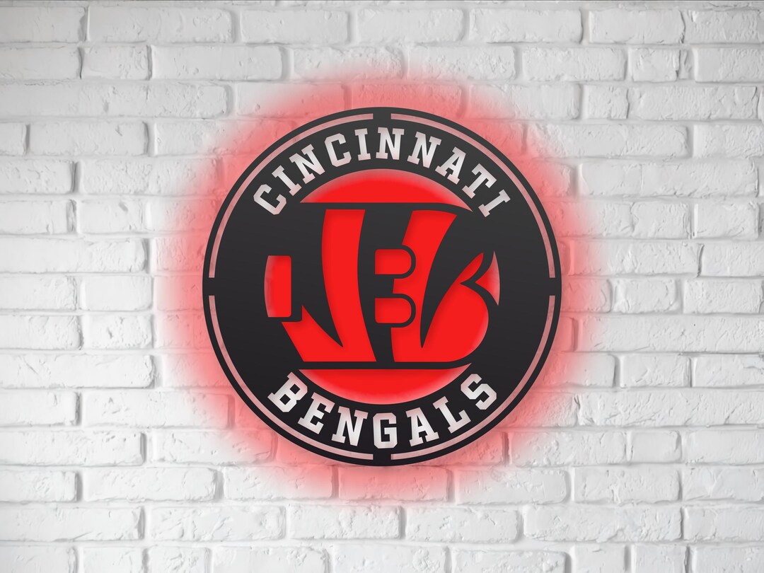 Custom *bengals LED Wall Sign, Lighted Football Decor for Man Cave ...