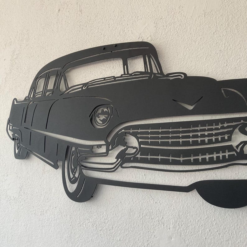 1955 *cadillac Series 62 LED Wall Art, Classic Car Silhouette Lighted ...
