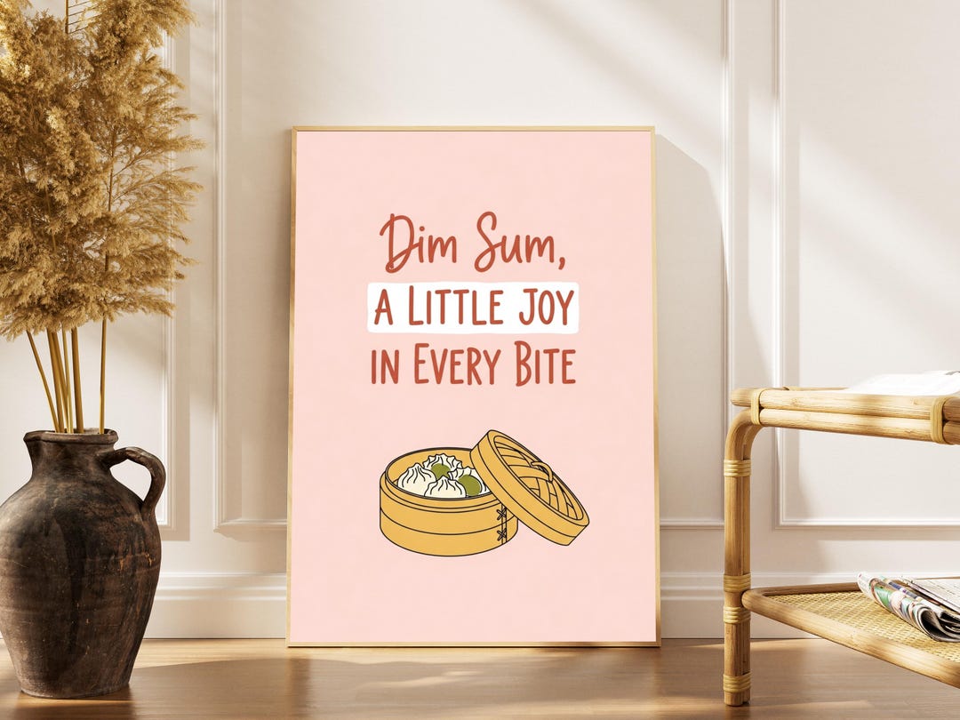 Dim Sum Art Print – Retro Kitchen, Asian Food Poster - Etsy