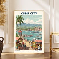 Cebu Print Poster, Philippines Wall Art, Gift, Asia Poster Print, Cebu ...