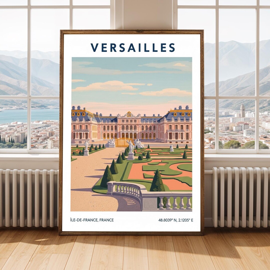 Versailles Garden Print – French Neoclassical Travel Poster - Etsy