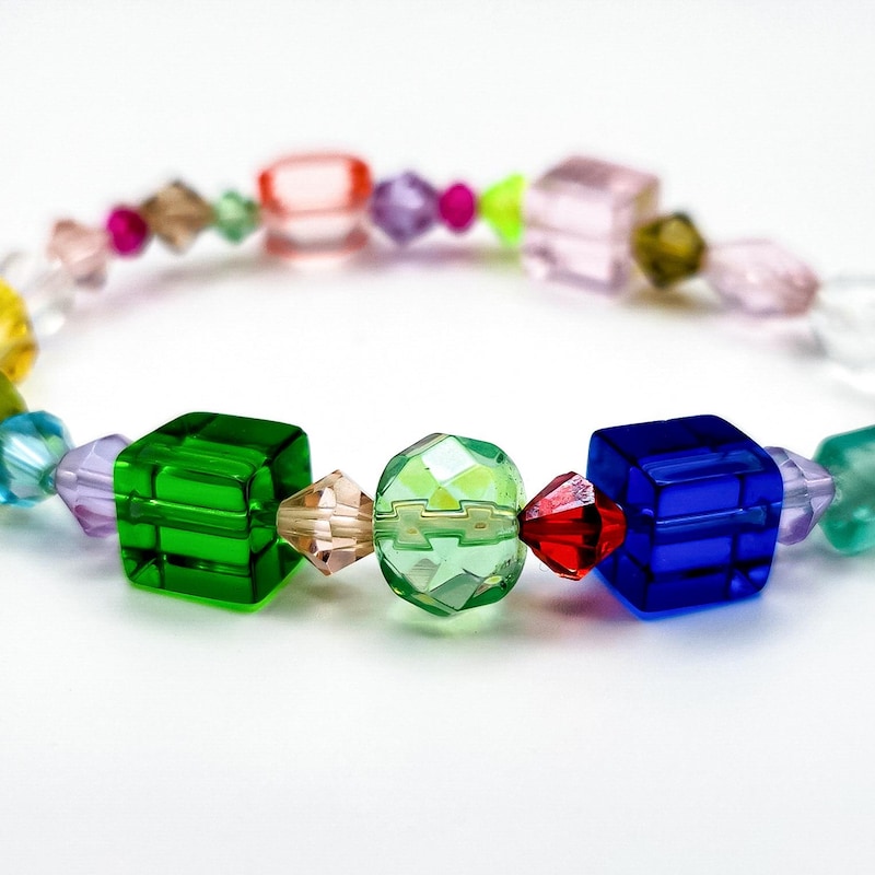 Glass Bead Bracelet - Etsy