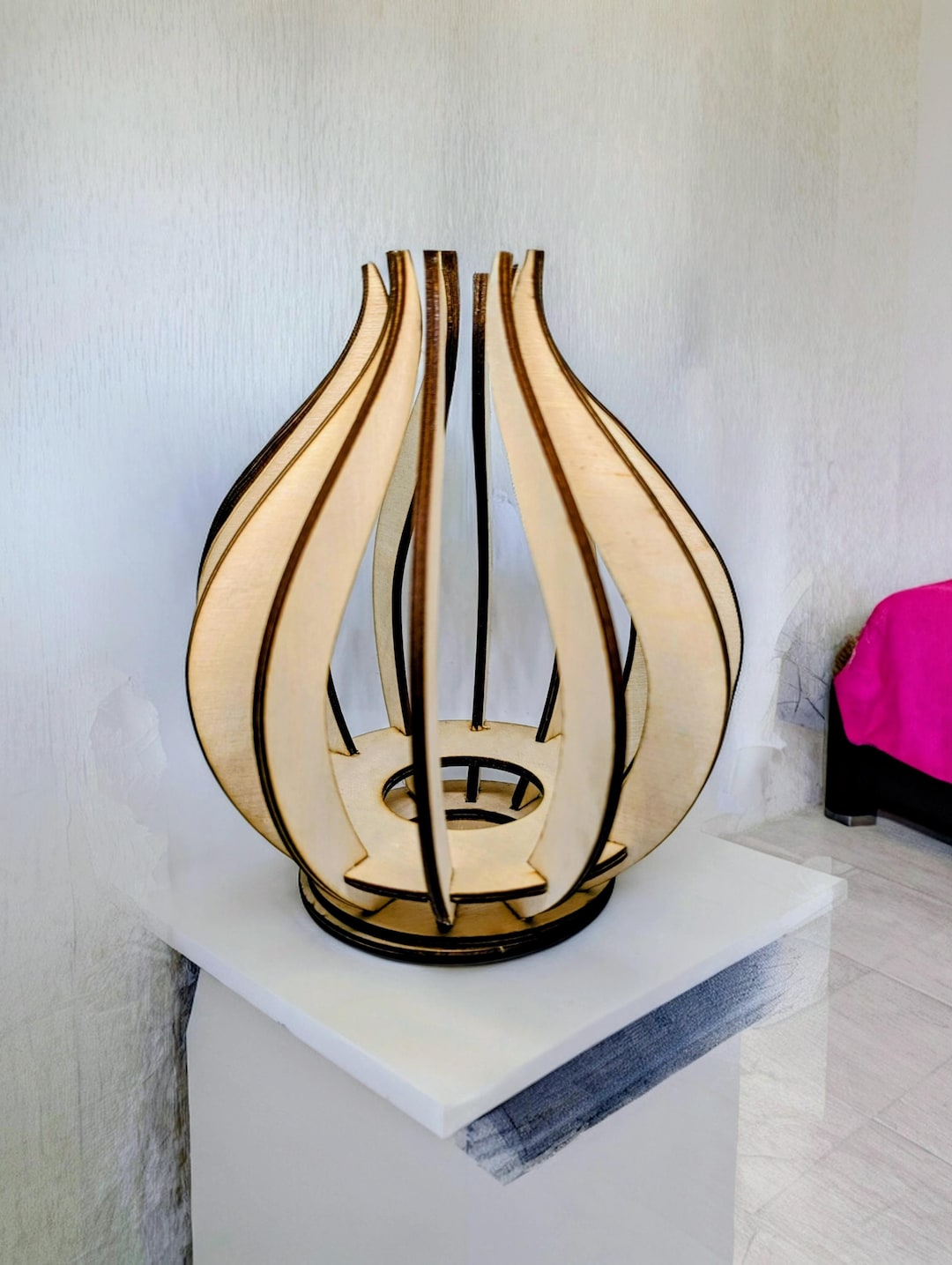 Handmade and Laser Cut Tea Light Stands - Etsy