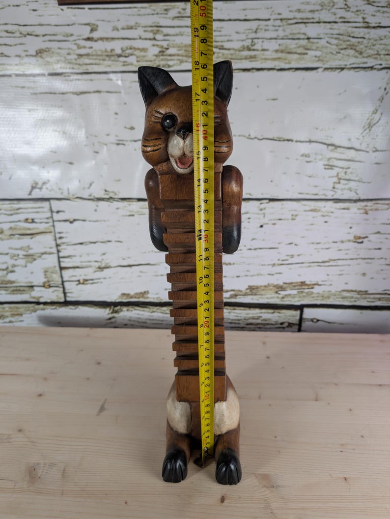 Wooden CD Rack – Vintage Carved Cat - Etsy UK