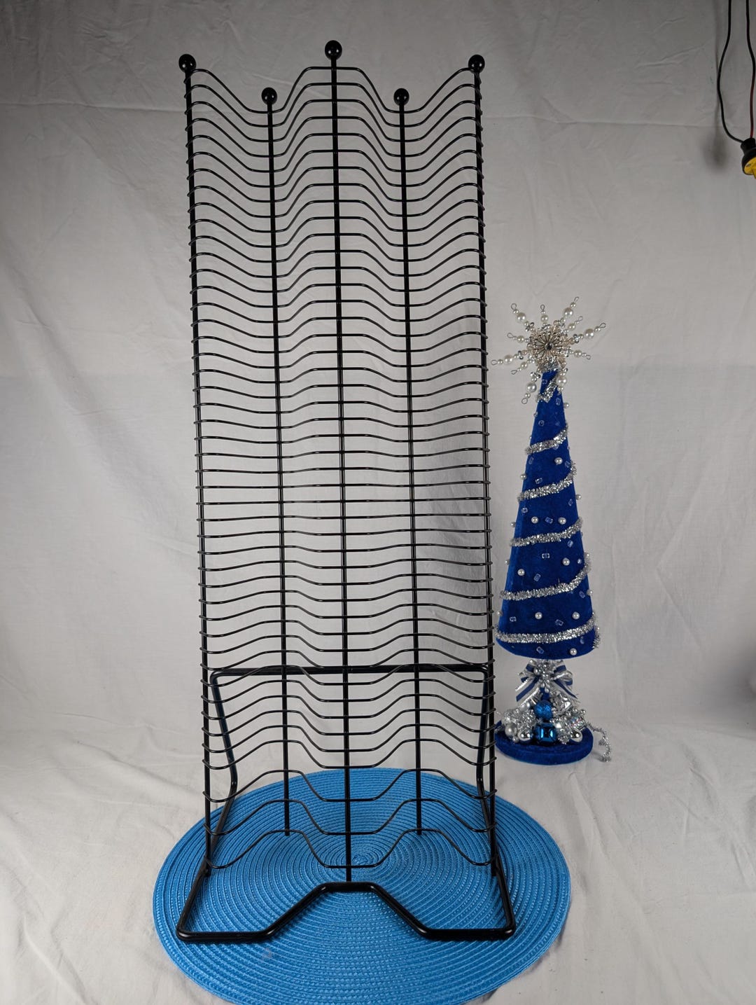 Large Black Metal CD Rack – Vintage 90 CD Rack – Retro Vertical Music ...