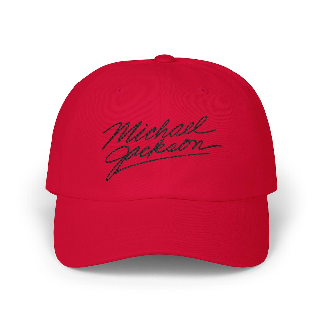 Michael Jackson Signature Hat Dad Cap | Embroidered MJ Fan Cap - Etsy