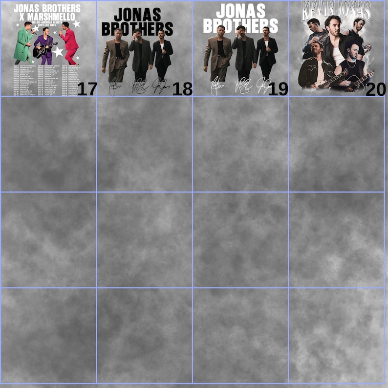 Jonas Brothers Dtf Transfer,retro Tour Design,ready to Press Fan Merch ...