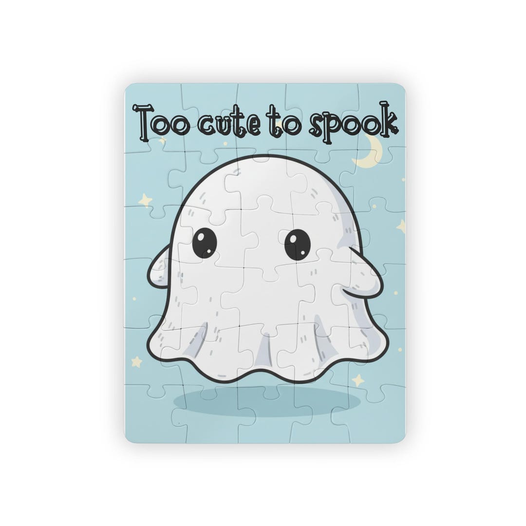 Ghost Puzzle for Kids: Halloween Activity, Family Game - Etsy