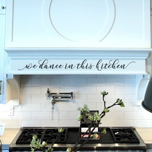 We Dance in This Kitchen / Sign Kitchen Decal Decal Sticker - Etsy