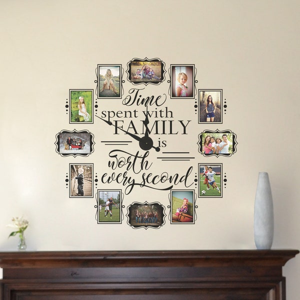 Clock Wall Decal - Etsy