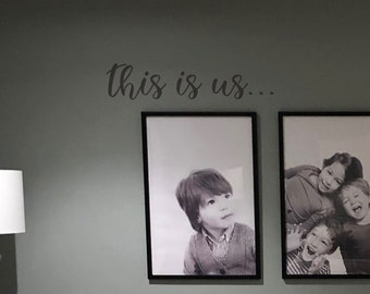 This is Us Wall Decal/family Room Decal/photo Decal/gallery Wall Decal ...