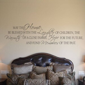 May This Home Be Blessed With the Laughter Wall Decal Sticker Home ...