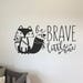 Be Brave Little One Wall Decal Vinyl Lettering Sticker, Fox Decor ...
