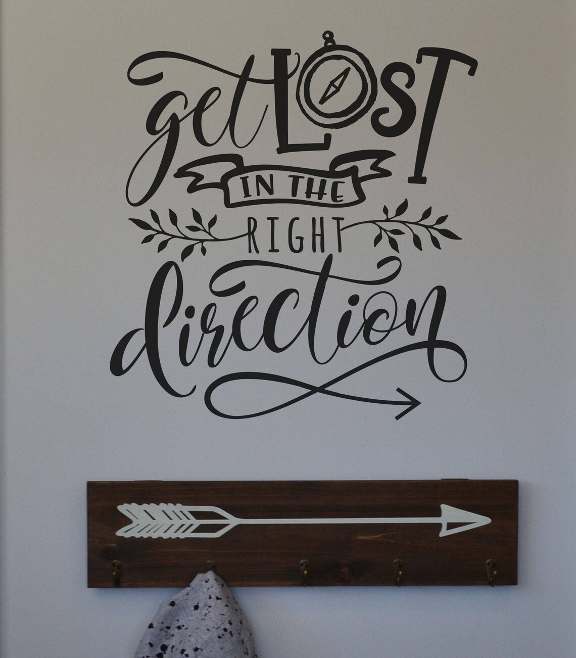 Get Lost in the Right Direction Wall Decal Sticker Vinyl | Etsy