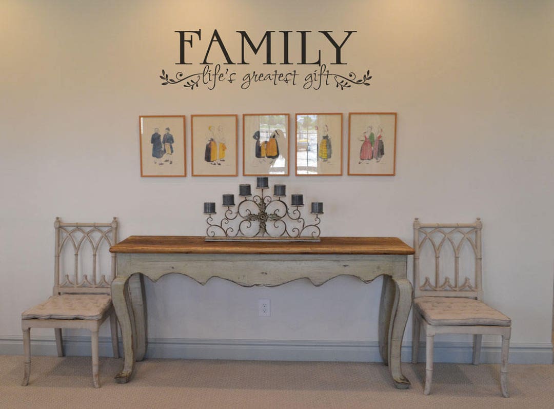 Family Life's Greatest Gift Vinyl Wall Lettering Sticker Decal Home ...