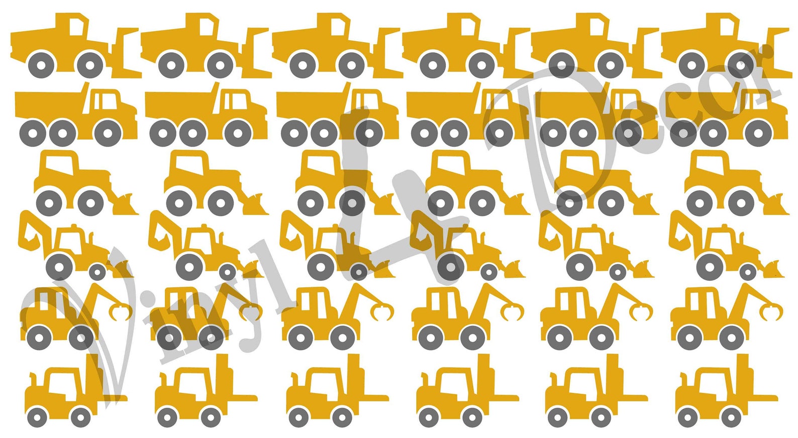 Tractor Wall Decals Vinyl Wall Lettering Sticker Decal Boys | Etsy