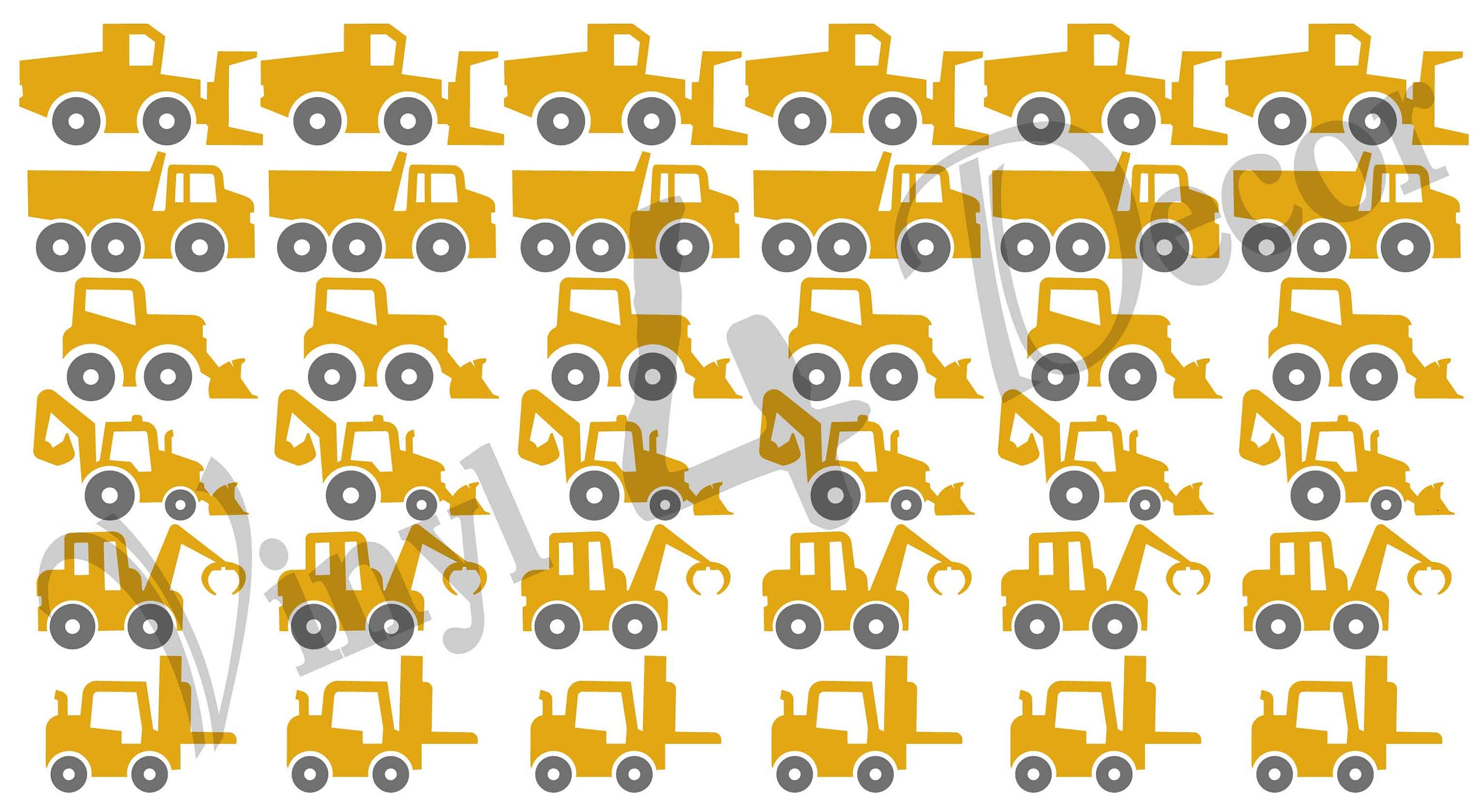 Tractor Wall Decals Vinyl Wall Lettering Sticker Decal Boys | Etsy