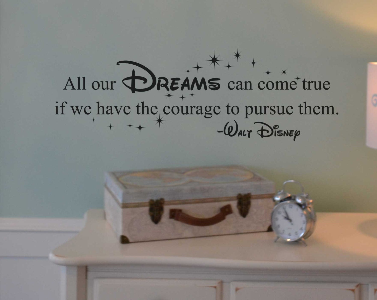 All Our Dreams Can Come True If Quote Disney Wall Decal Vinyl Etsy