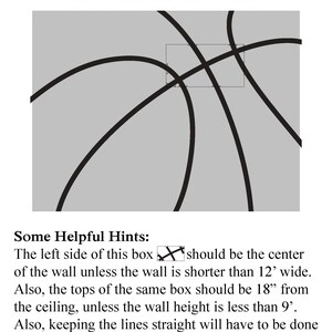 Basketball Stripes Vinyl Wall Decal: Sports Decor IM023 - Etsy