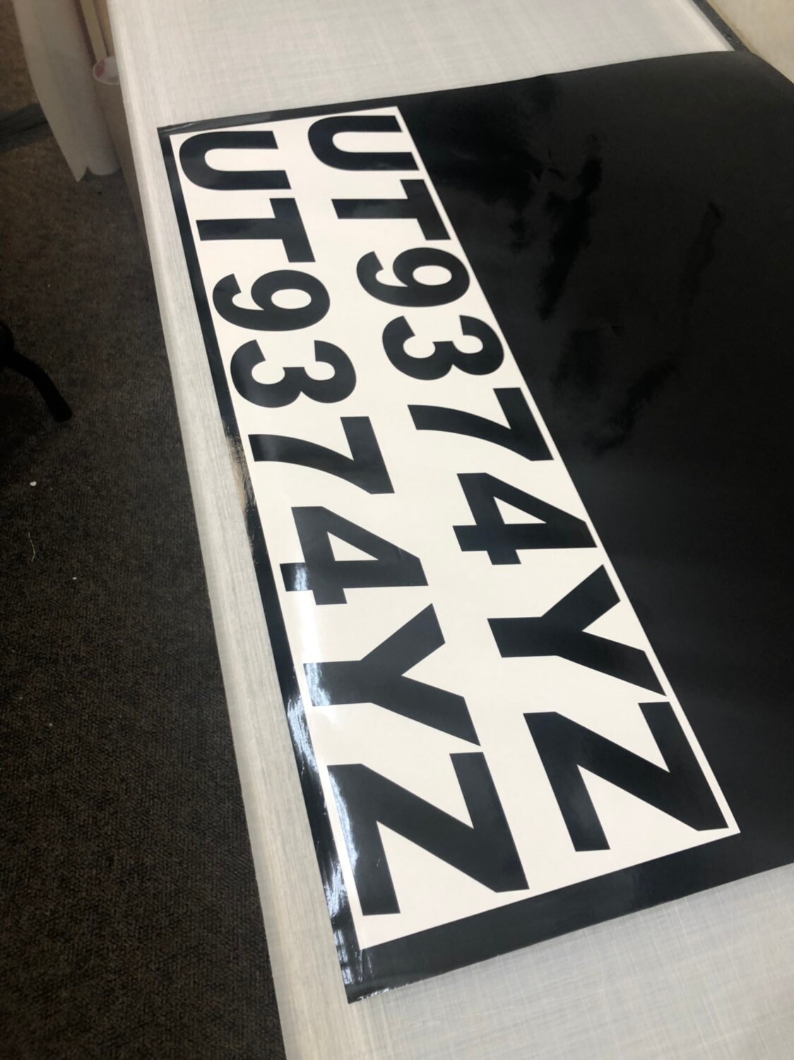 Boat Registration Numbers Vinyl Decal Boat Decal - Etsy