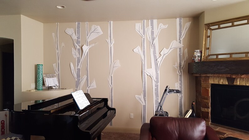 Aspen Trees Wall Decal Birch Trees IM007 | Etsy