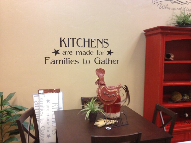 Kitchen Gather Wall Decal Kitchens Are Made for Families to - Etsy