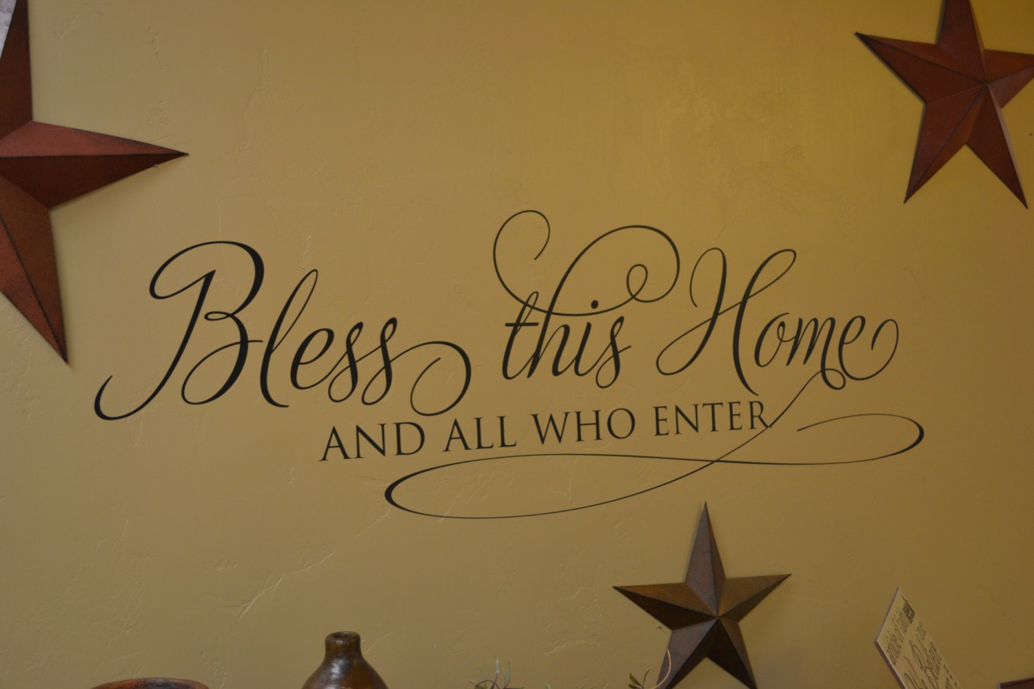 Bless This Home Wall Decal Sticker Home Decor RC009 | Etsy