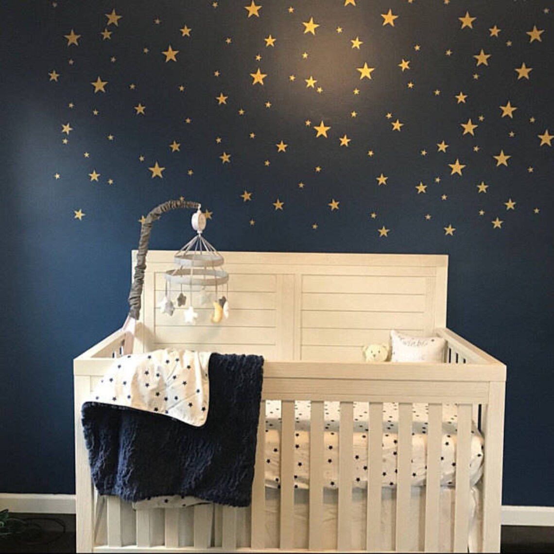 Stars Decal Small Sheet of Gold Stars Nursery Stars Decor | Etsy