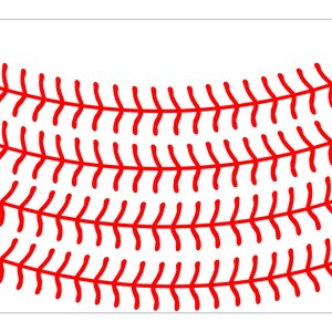 Baseball Stitches Decal. Comes in 2 78 X 26 Cuts IM019 - Etsy